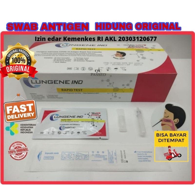 Jual Alat Test Swab Antigen Hidung Termurah 100% Original 1 Box 25 pcs ...