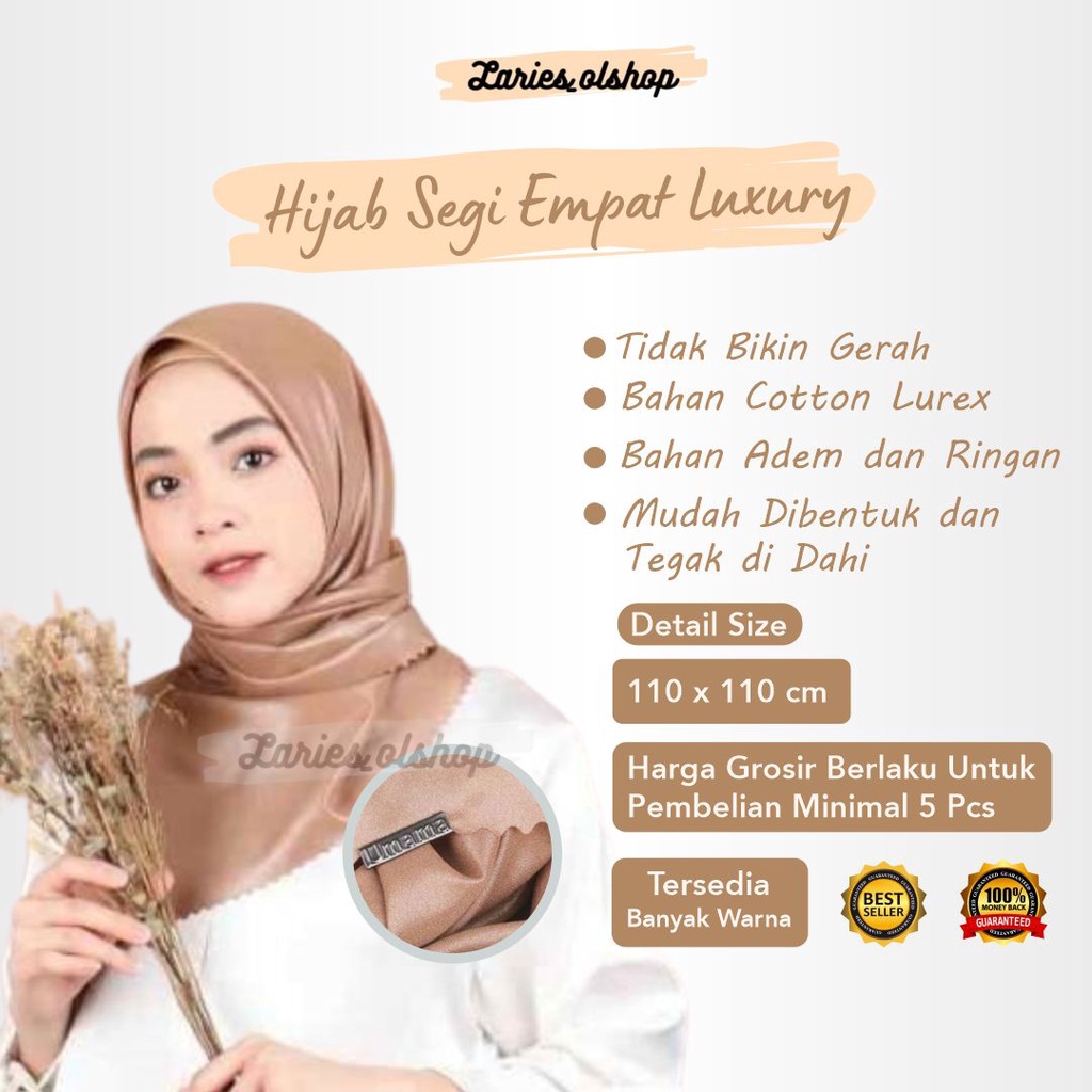 Jual Hijab Segiempat Luxury Laser Cut Kerudung Dewasa Jilbab Cotton ...