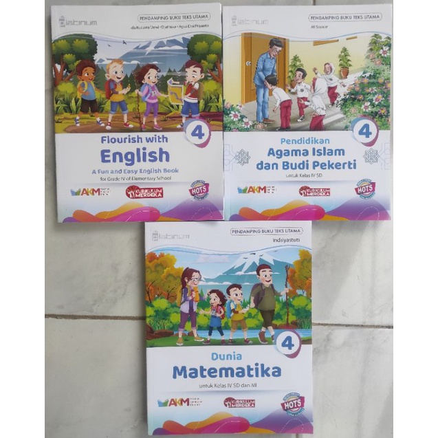 Jual Pendamping Buku Teks Utama Kurikulum Merdeka Platinum SD/MI Kelas 4 AKM | Shopee Indonesia