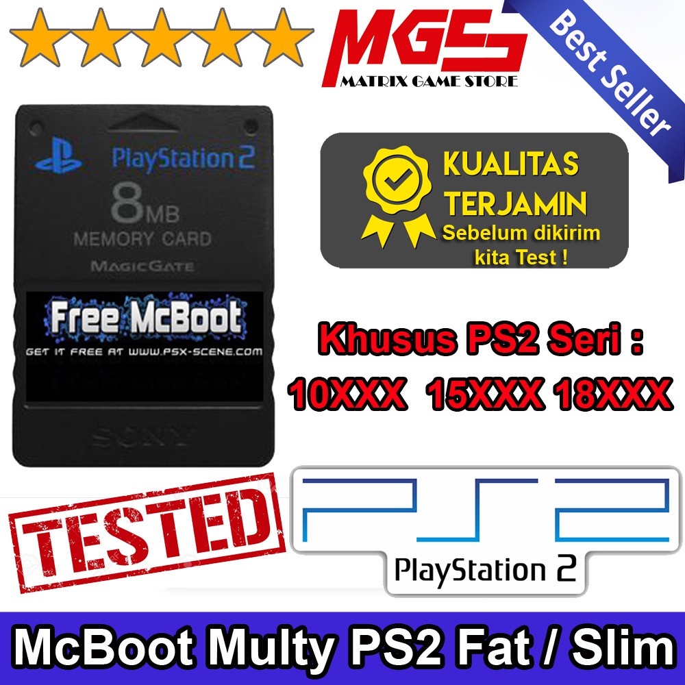 Jual Memori Card MC Boot MCboot PS2 PS 2 Seri SCPH 10XXX - 15XXX - 18XXX | Shopee Indonesia