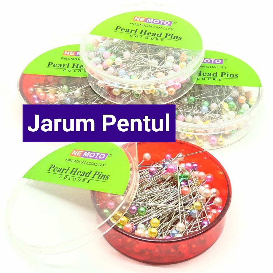 Jual ~ PIYOSHI08 ~ Jarum Pentul Anti Karat Mika Bulat Jahit Hijab Pearl Head Pins PR90 | Shopee ...