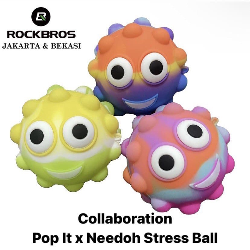 Jual Pop It Bola 3D Needoh Stress Ball Nido Mainan Anak Vent Squishy ...
