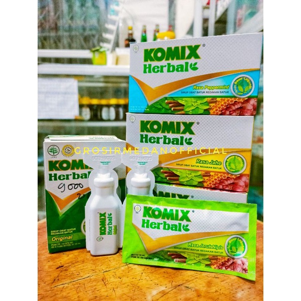 Jual KOMIX HERBAL SACHET DAN TUBE per box isi 6 sachet@15 ml | Shopee ...