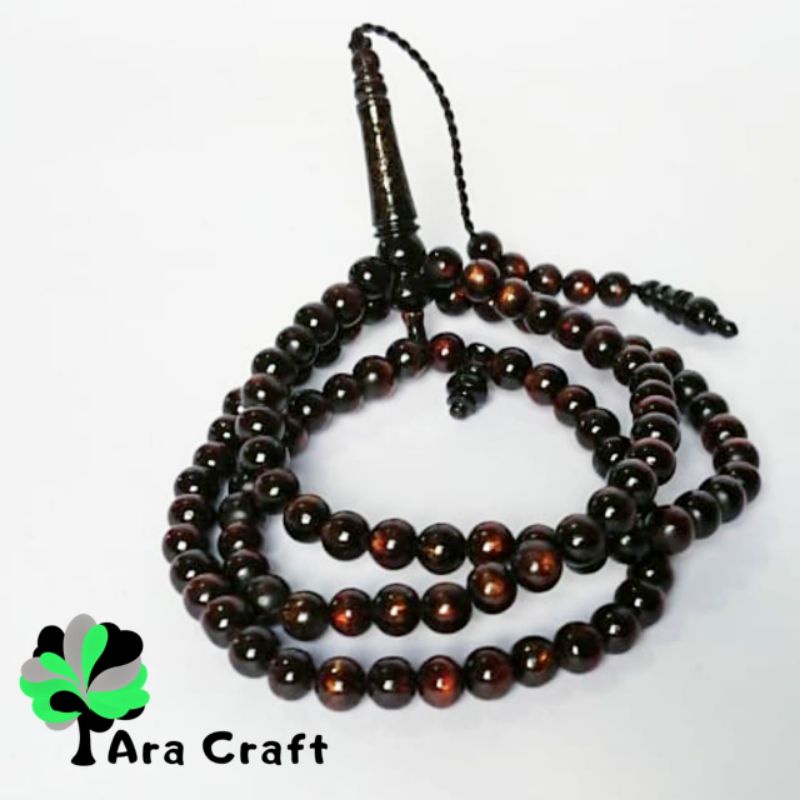 Jual TASBIH TALI ARUS SERAT EMAS BANYAK MANFAATNYA DIAMETER BUTIRAN 6 ...