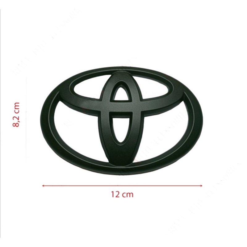 Jual Emblem Logo Mobil Toyota 12CM-Hitam Dop | Shopee Indonesia