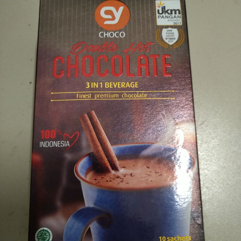 Jual Cy double hot chocolate 10sachet x 40gr minuman | Shopee Indonesia