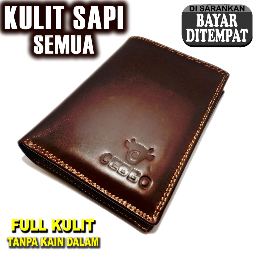 Jual Dompet Kulit Tanpa Kain/Furing Di Dalamya FULL KULIT Sapi Jenis ...