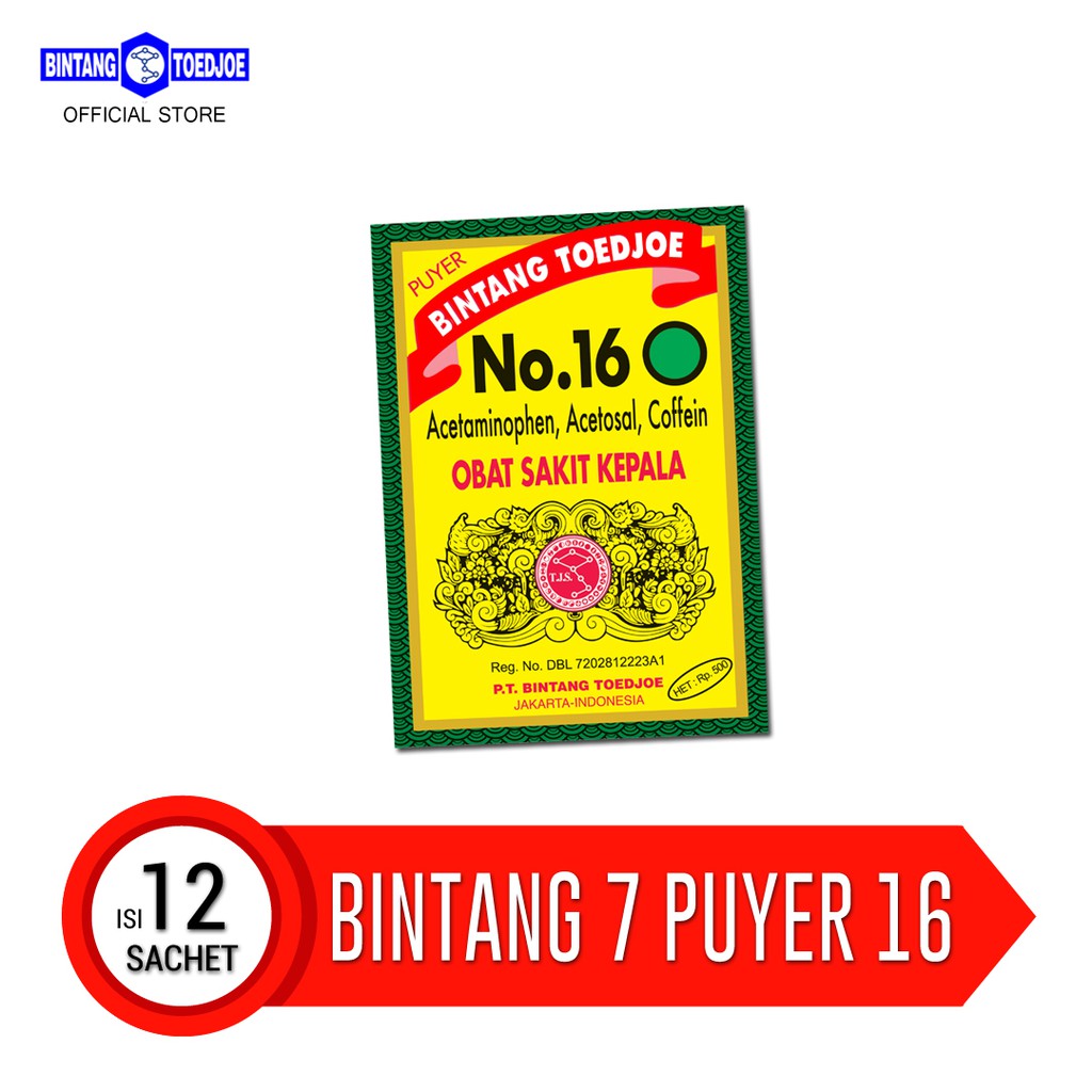 Jual Bintang 7 Puyer No. 16 Isi 12 Sachet | Shopee Indonesia