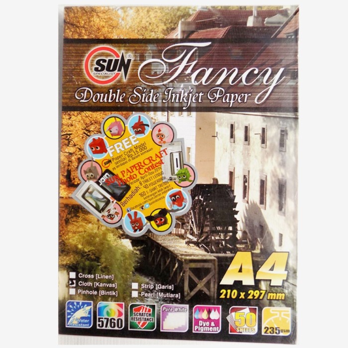 Jual Kertas Undangan / Sertifikat - SUN Fancy Inkjet Paper Double Side ...