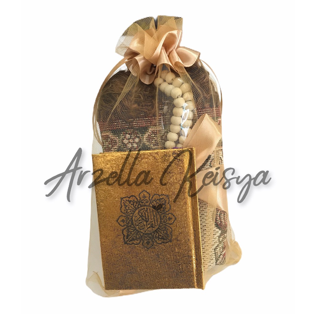 Jual Souvenir Sajadah Dewasa Turki + Tile + Quran Saku + Tasbih Kayu ...
