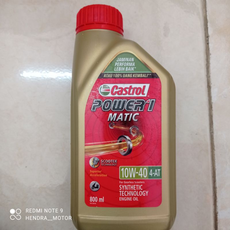 Jual Oli Castrol matic castrol Power 1 Matic 10w-30 800 ml | Shopee ...