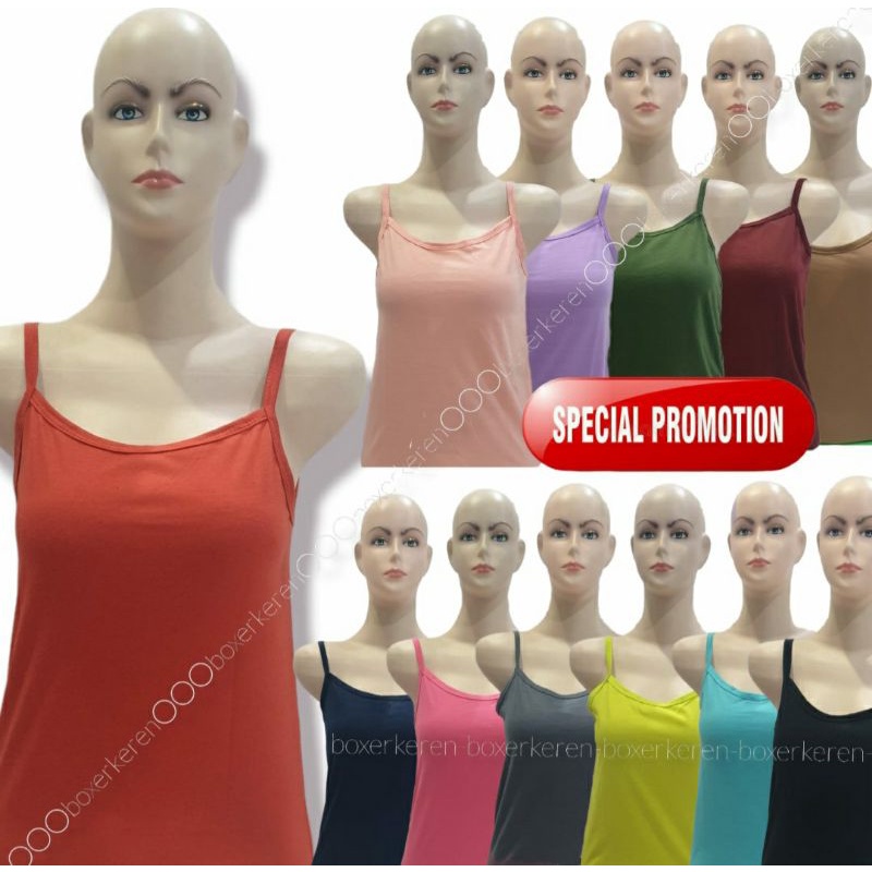 Jual Tangtop/Tank top Kaos dalam Singlet Cewe Perempuan Dewasa size M ...