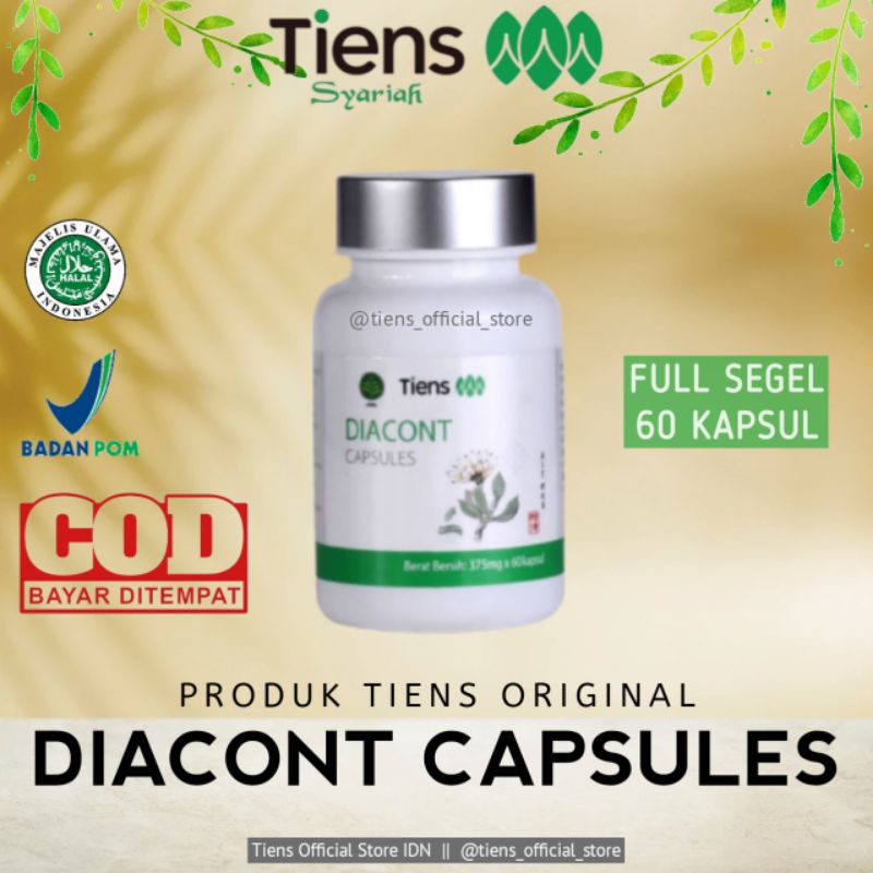 Jual Diacont Capsule Tiens | Suplemen Obat Diabetes Basah Kering ...