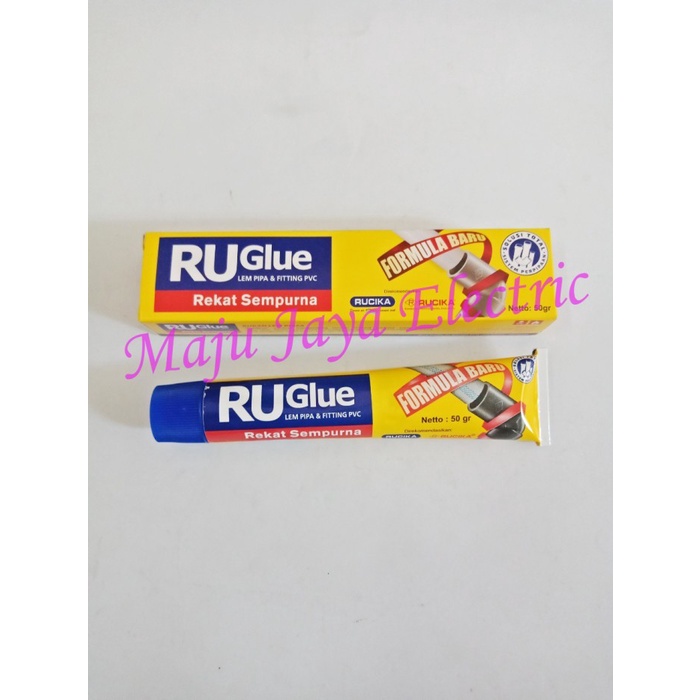Jual Lem Pipa Paralon PVC RuGlue Tube Odol 50gr 50 Gr Gram Perekat ...