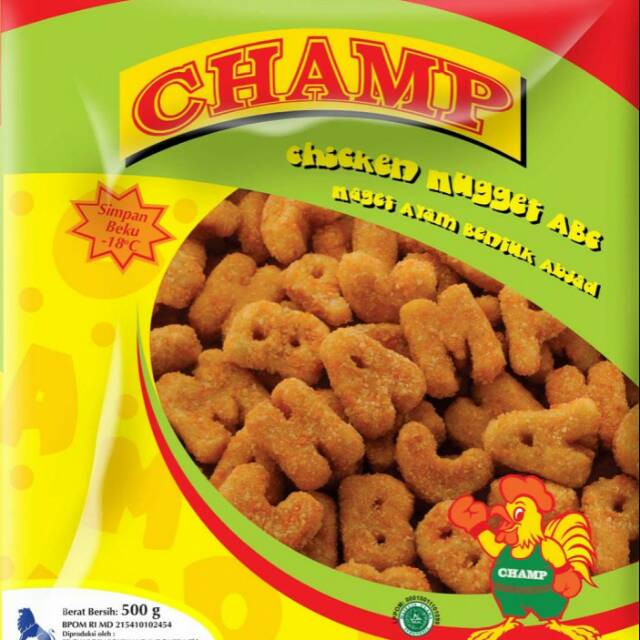 Jual Champ chicken nugget alphabet 500 gr | Shopee Indonesia