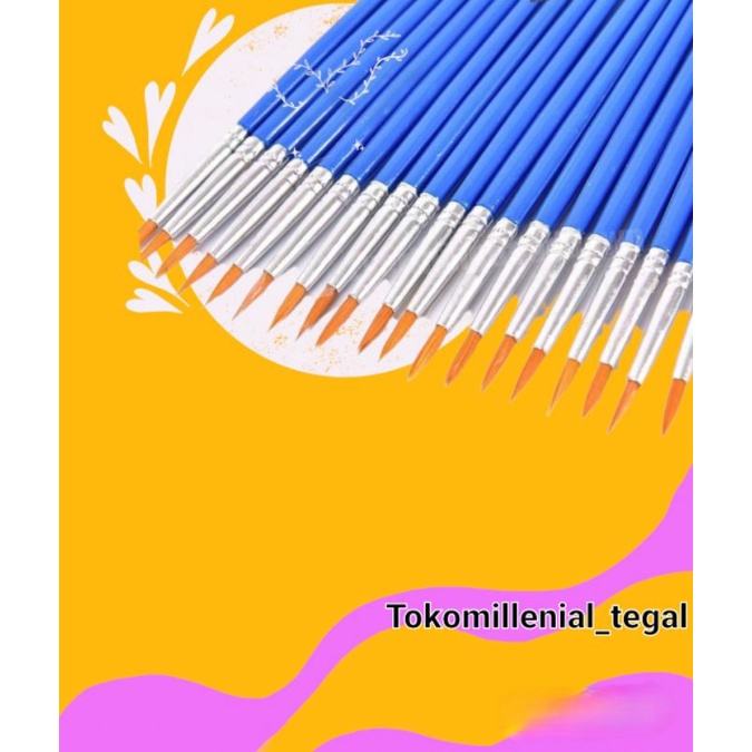 Jual Kuas Lukis Model Runcing Dapat 2 | Shopee Indonesia