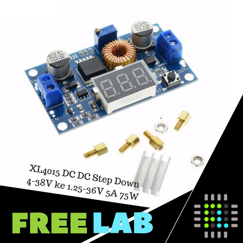 Jual DC DC Step Down 75W 5A 1.25-36 VDC Module XL4015 dengan Display | Shopee Indonesia