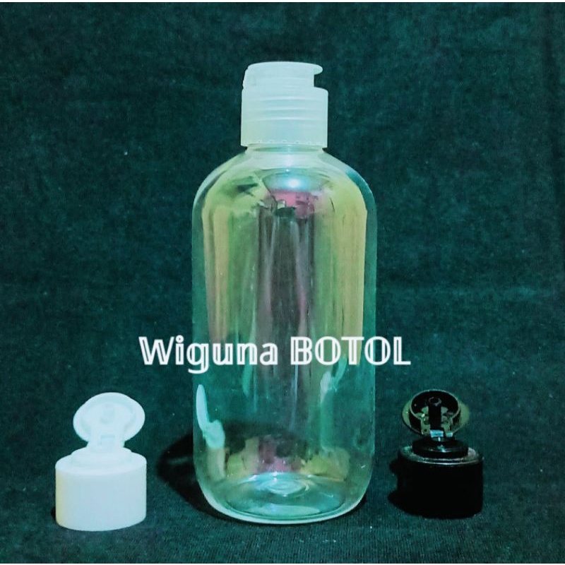 Jual Botol Fliptop Jamur 250ml Bulat / Botol 250ml Bulat Tutup Fliptop ...