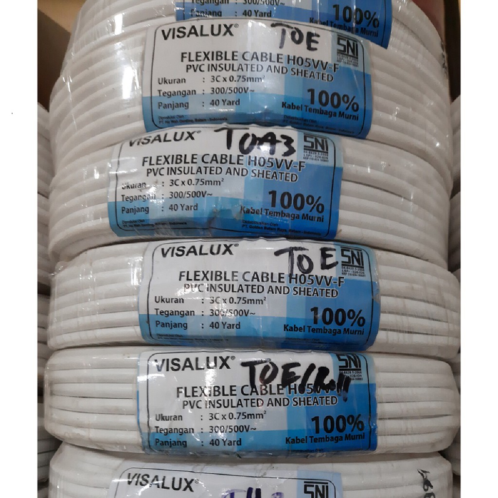 Jual kabel listrik visalux | Shopee Indonesia