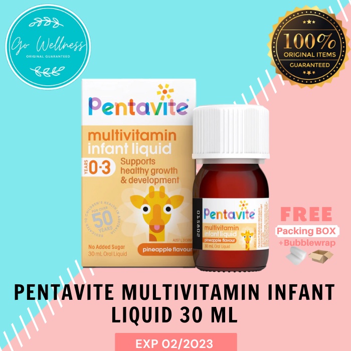Jual PENTAVITE MULTIVITAMIN INFANT LIQUID 30 ML | Shopee Indonesia