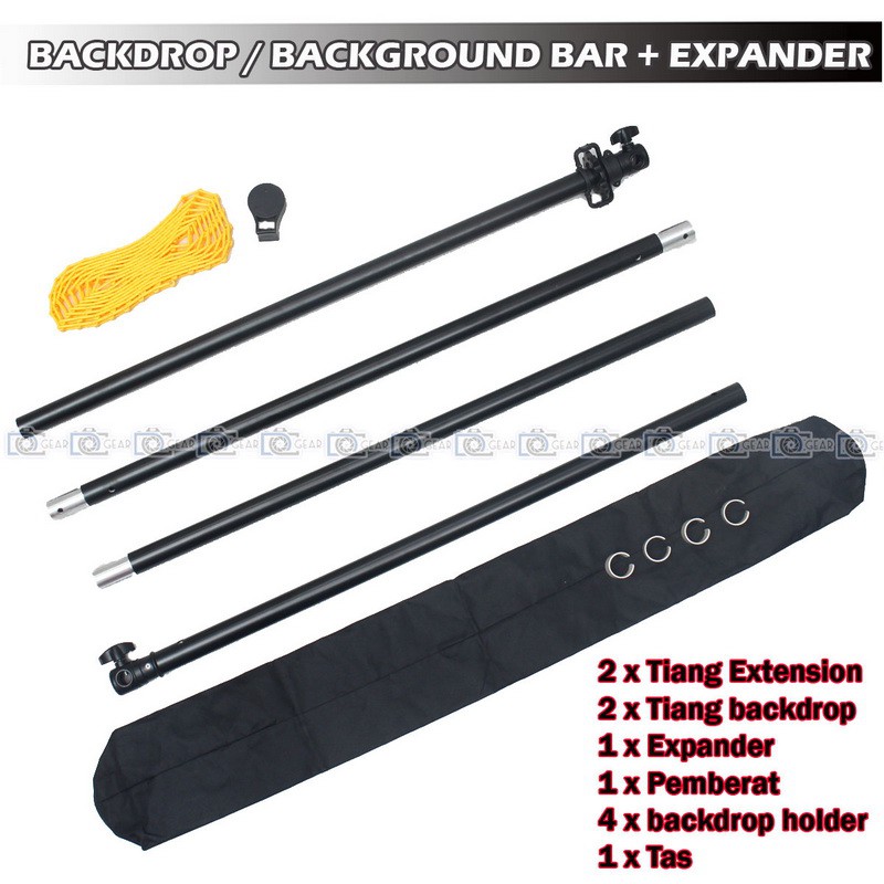 Jual Tiang Horizontal Backdrop / Background + Expander | Shopee Indonesia