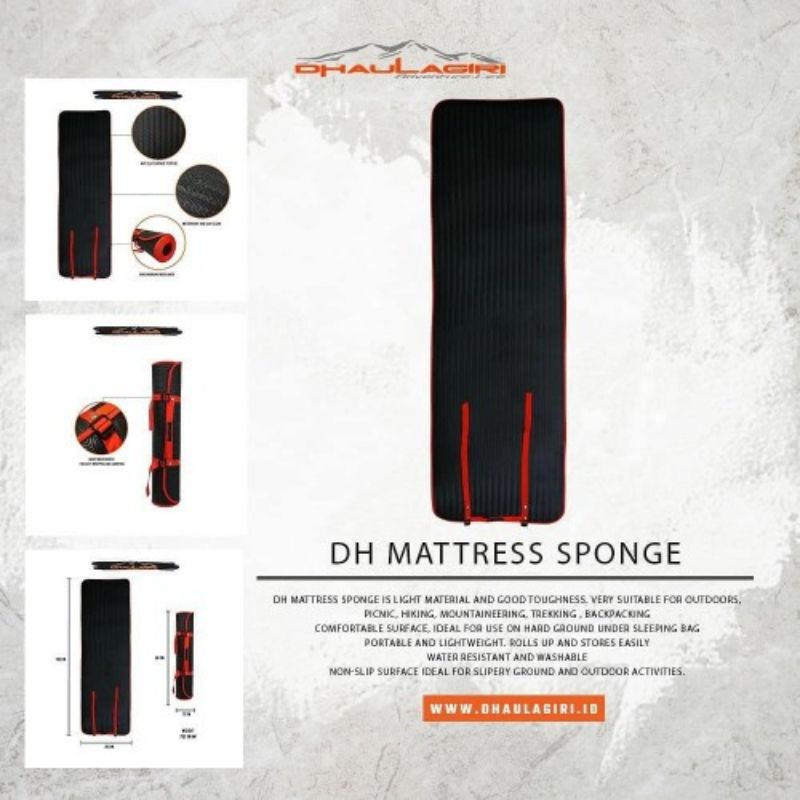 Jual MATRAS SPON / MATRRES SPONGE TEBAL 4mm DHAULAGIRI MATRAS TIKAR ...