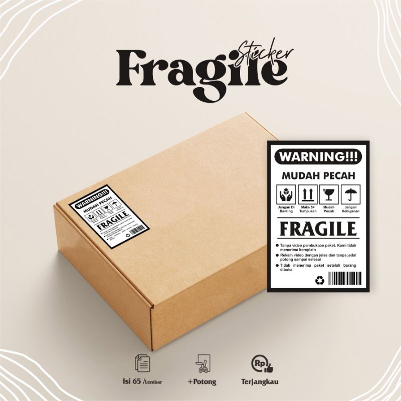 Jual STIKER UNBOXING/FRAGILE 1LEMBAR A3 FREE CUTTING | Shopee Indonesia
