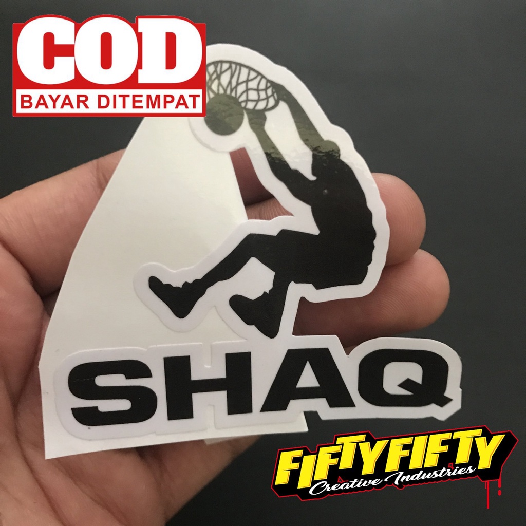 Jual Stiker Print Cut SHAQ Stiker Printing Laminasi Glossy Stiker Motor ...