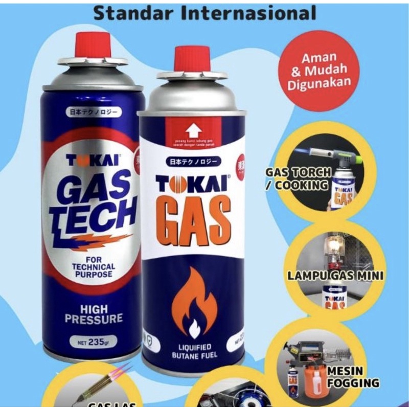 Jual gas portable hi cook 235gr ( ASLI BUKAN ISI ULANG ) TOKAI | Shopee ...