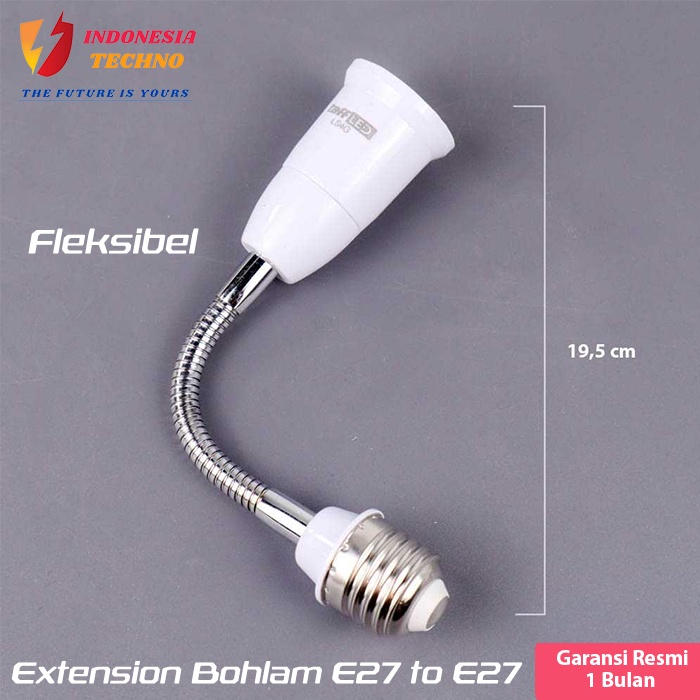 Jual E27 Bohlam Extender 20cm Adapter Ekstensi Flexible Fleksibel ...