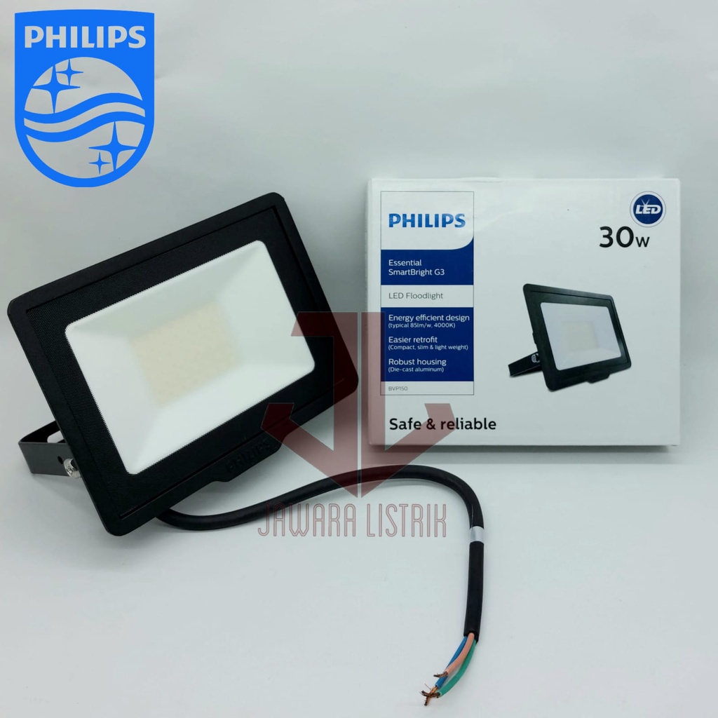 Jual FLOOD LIGHT PHILIPS LED BVP150 30W 30 WATT W LAMPU SOROT | Shopee Indonesia