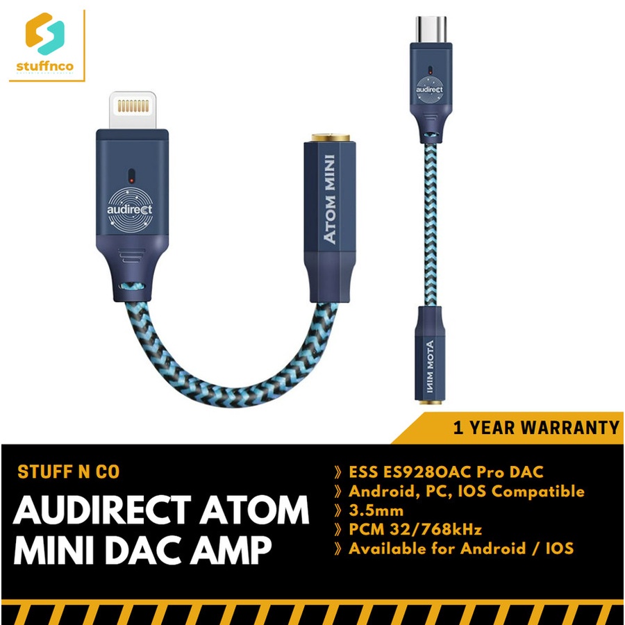 Jual Audirect Atom Mini ES9280AC PRO USB DAC AMP Android iOS PC ...