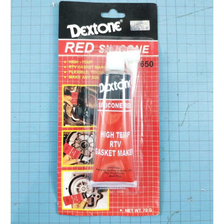 Jual DEXTONE SILIKON RED MERAH RTV TAHAN PANAS 70GR | Shopee Indonesia