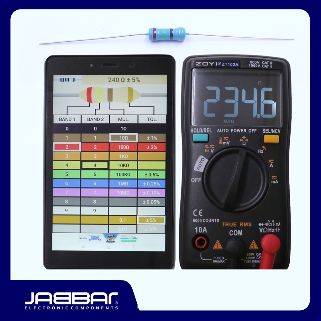 Jual RESISTOR 240 OHM 1/2W 5% DIP - BIRU - 10PCS | Shopee Indonesia