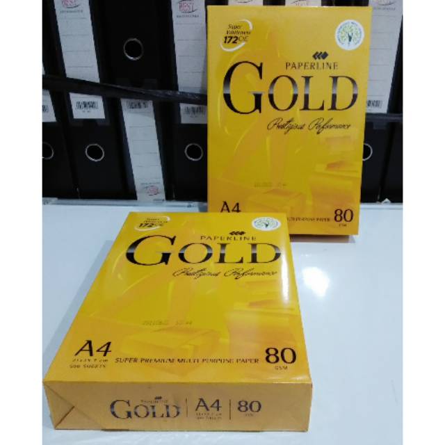 Jual HVS A4 80 GSM PAPERLINE GOLD/sidu | Shopee Indonesia