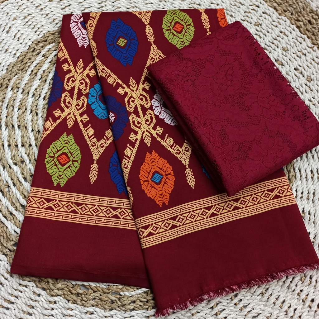 Jual SudanBali - Setelan Kain Lembaran Satin dan Brokat Songket Endek ...