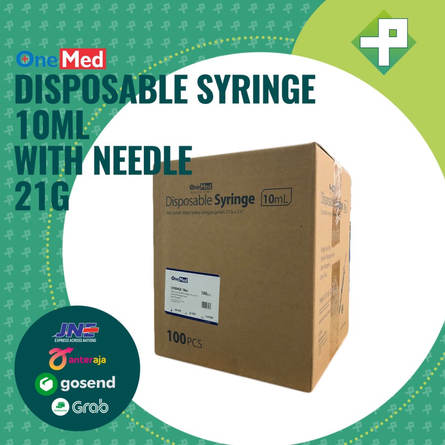 Jual Spuit 10cc Needle 21G / Spuit 10ml OneMed | Shopee Indonesia