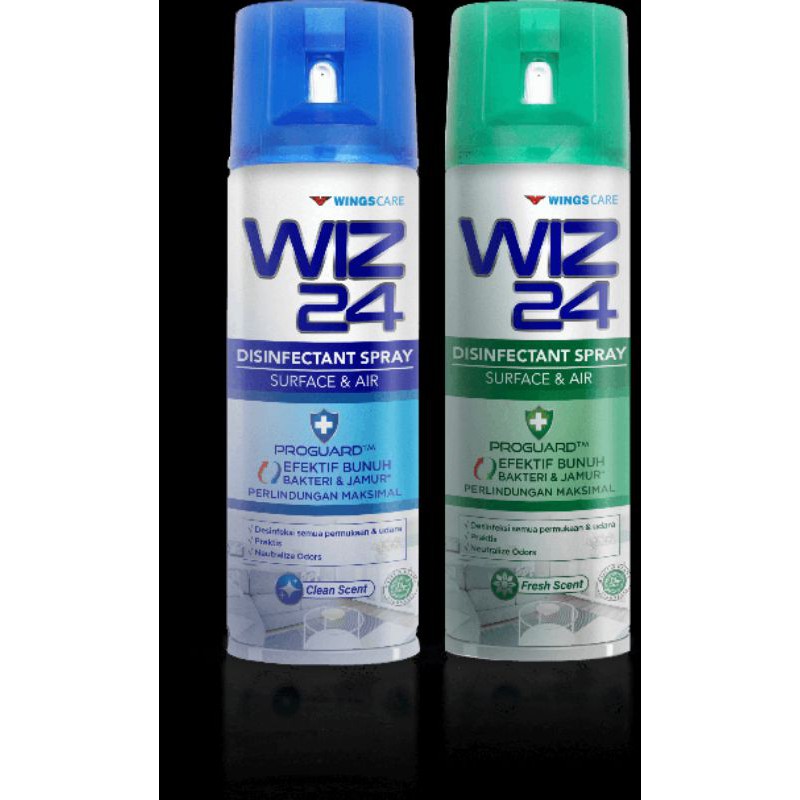 Jual WIZ 24 Disinfectant Spray 300ml | Shopee Indonesia