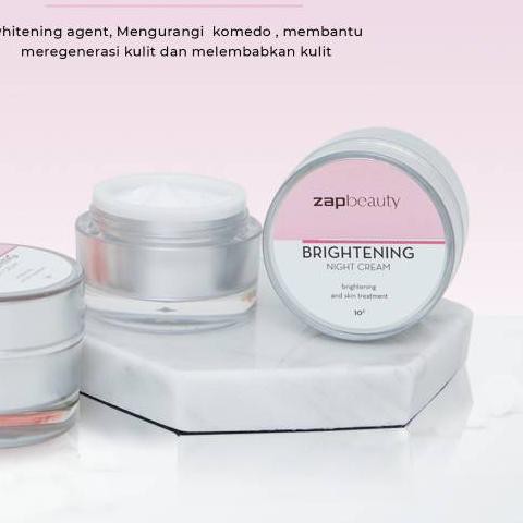 Jual ۩ ZAP Beauty Brightening Night Cream 10 gr | Shopee Indonesia