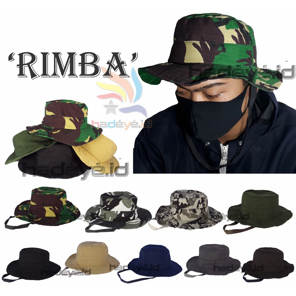 Jual topi rimba / outdor /topi rimba murah | Shopee Indonesia