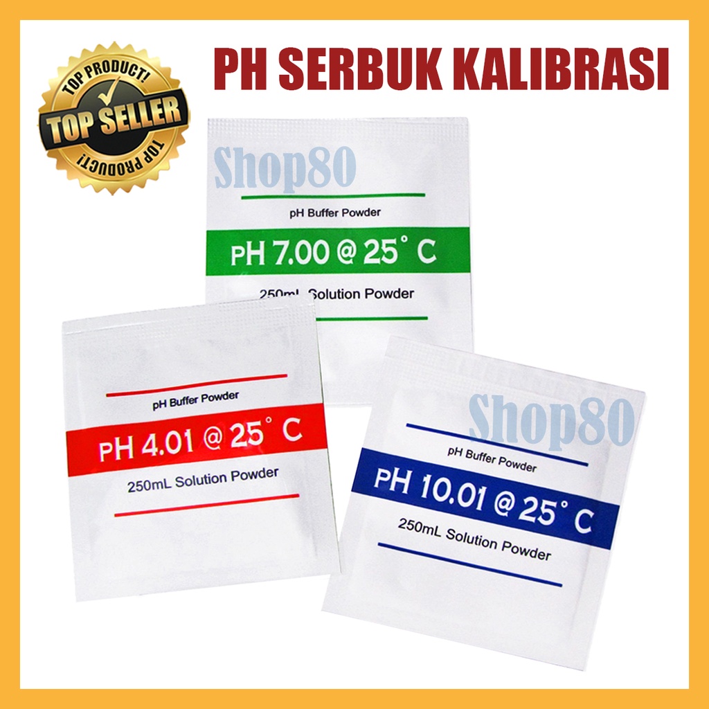 Jual Buffer Powder PH Meter 4.01 6.86 9.18 Serbuk Kalibrasi Bubuk ...