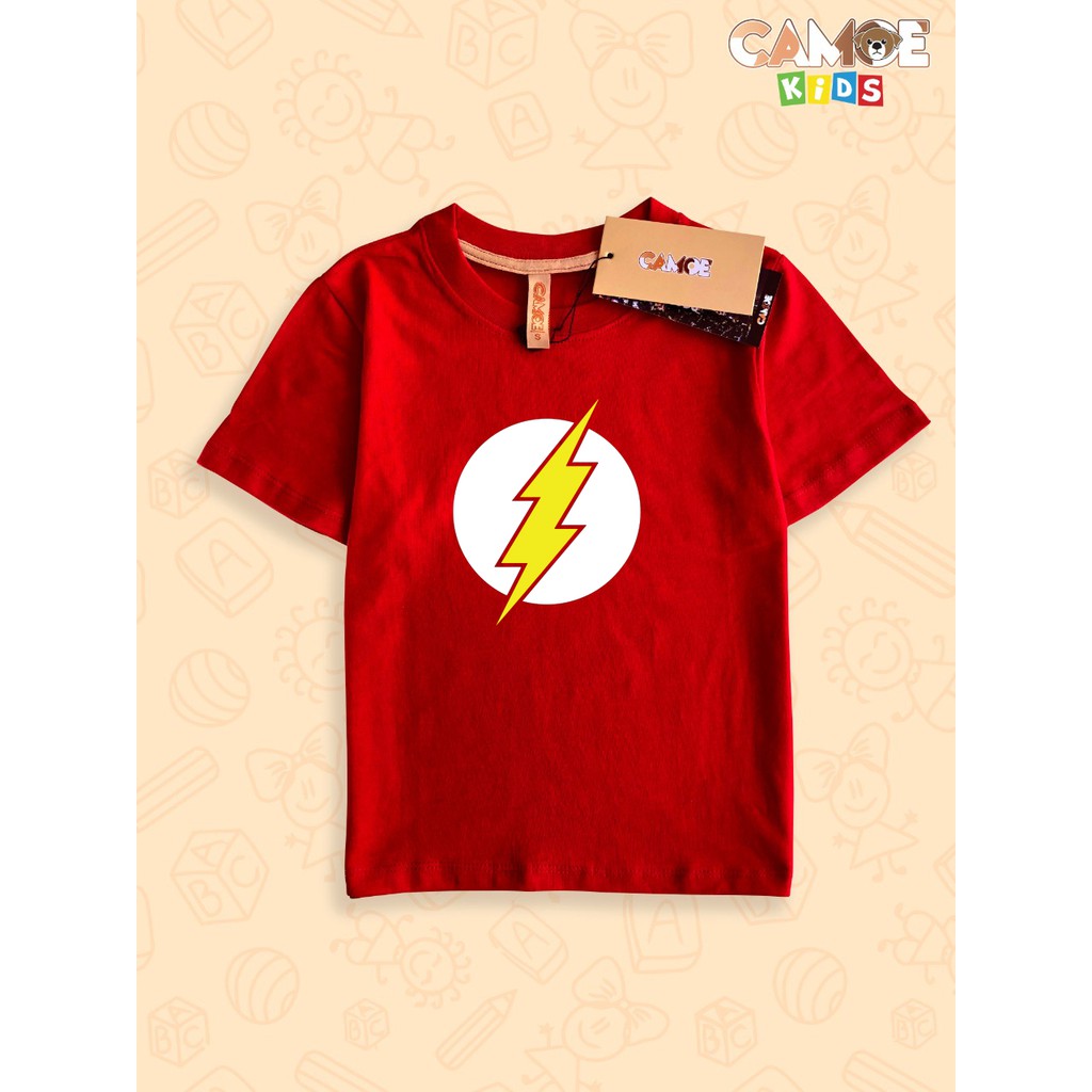 Jual Baju Kaos anak kids premium desain the flash | Shopee Indonesia