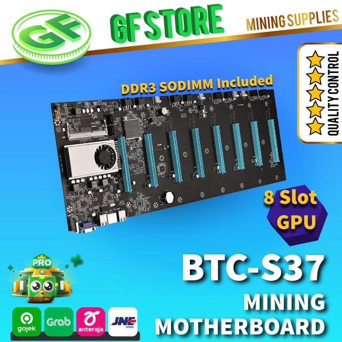 Jual Mining Motherboard Btc-S37 - Riserless 8 Gpu Mining | Shopee Indonesia