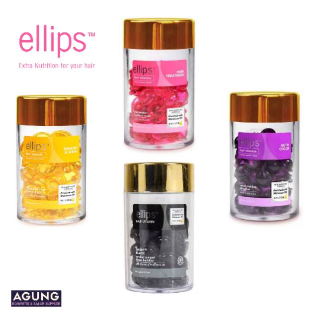 Jual [VITAMIN RAMBUT] ellips hair vitamin Botol || 50 capsules/botol ...