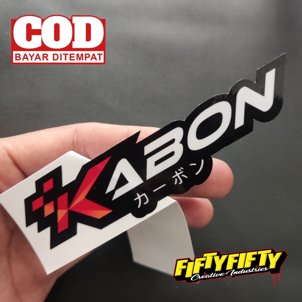Jual Stiker Print Cut KABON Stiker Printing Laminasi Glossy Tahan Air ...
