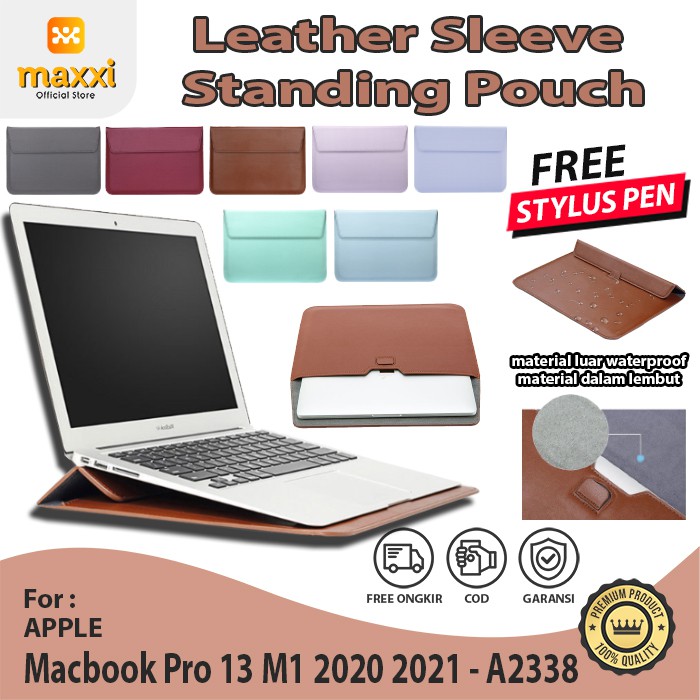Jual Sleeve Leather Macbook Pro Air 13 inch M1 M2 M3 2020 2021 A2338 ...