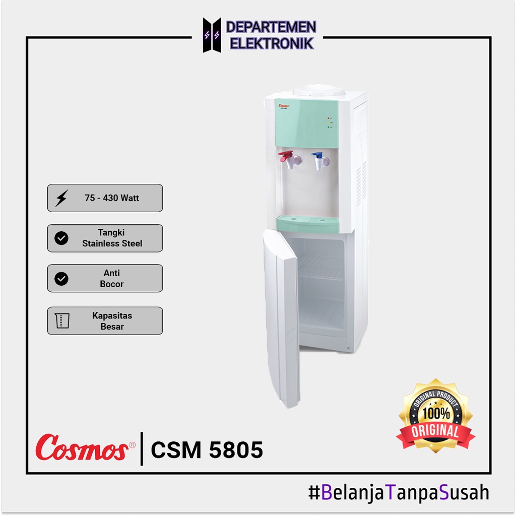 Jual Cosmos CWD 5805 – Dispenser Tinggi Hot and Cold Kompresor MURAH ...