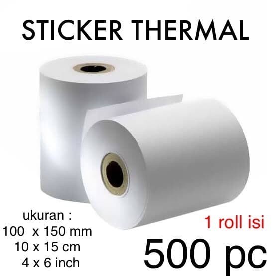 Jual Kertas Label Barcode Direct Thermal 100 x 150 100x150 mm Stiker Sticker GAP A6 500 pcs ...