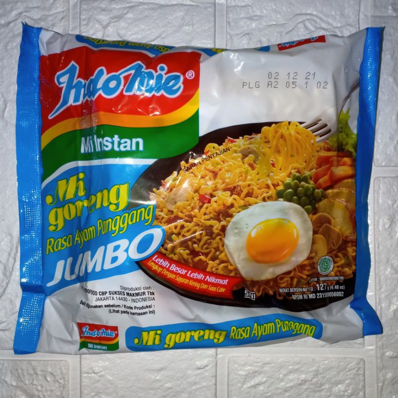Jual INDOMIE MI INSTAN GORENG JUMBO AYAM PANGGANG BIRU / BIASA ORIGINAL ...