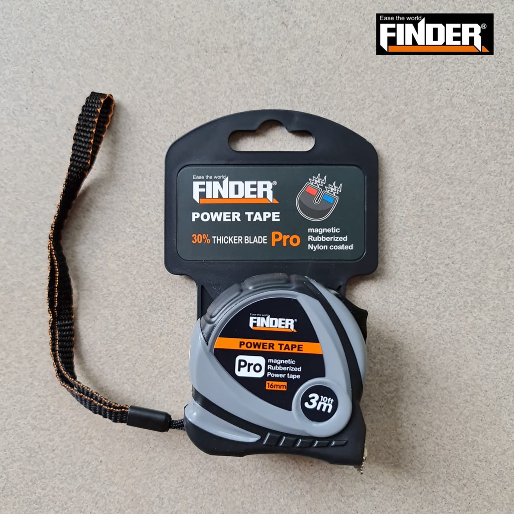Jual Meteran Magnet 3 Meter FINDER (10 Feet x 16 MM) | Shopee Indonesia